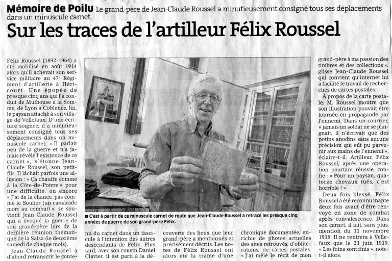 Conférence 14 novembre 2015 : Jean-Claude Roussel – Mon grand-père dans ...